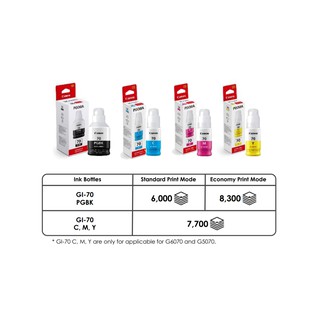 Canon Original GI-70 Bottle Ink Black Cyan Magenta Yellow GI70 GI 70 ...