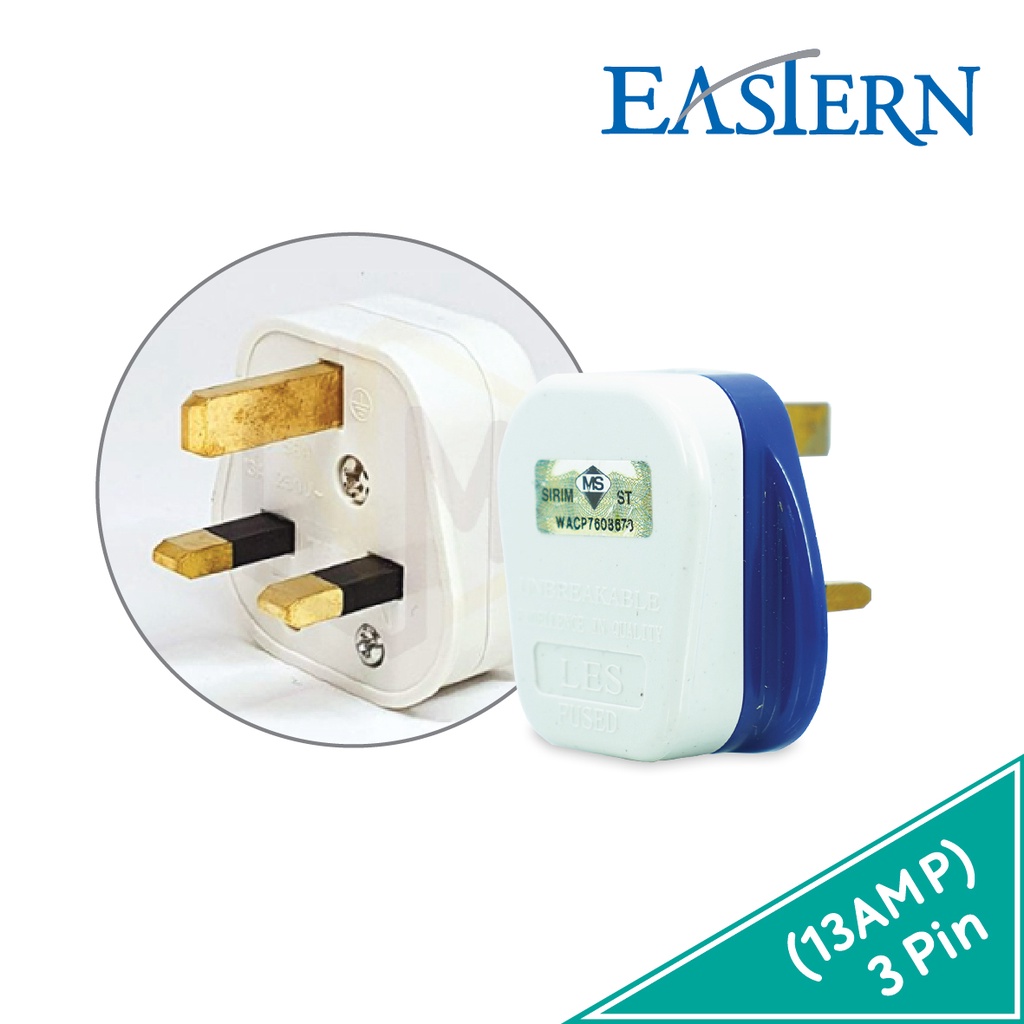 EASTERN 13AMP,UMS 13/15AMP 3Pin Fused Plug Top,13A Switch Socket W/Neon ...