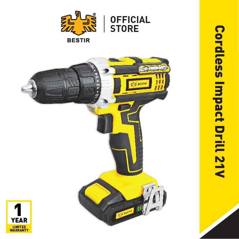 BESTIR | Cordless Impact Drill 21V | Mesin Bor Gerudi Bateri (P0903 ...