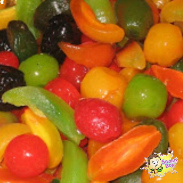 1kg Acar Buah (Halal) Asam Jeruk Campur Ceri Limau Betik Merah Kuning ...