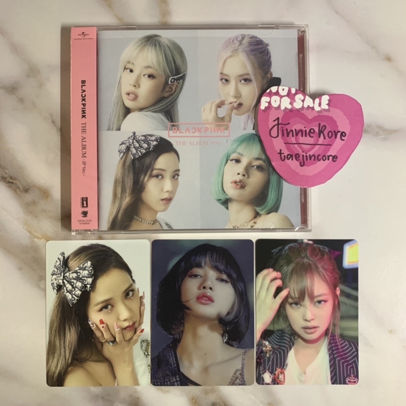 Blackpink THE ALBUM JAPAN VERSION CD OFFICIAL PHOTOCARD REGULAR JENNIE ...
