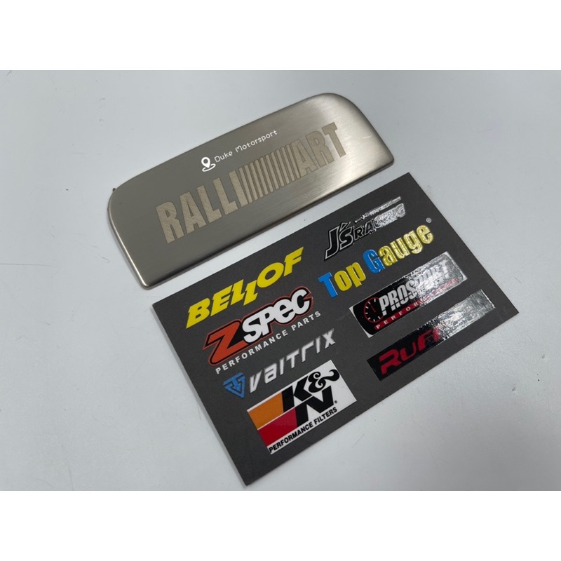 Lancer GT Dash Board Inner Handle Ralliart Plate Logo Emblem badge ...