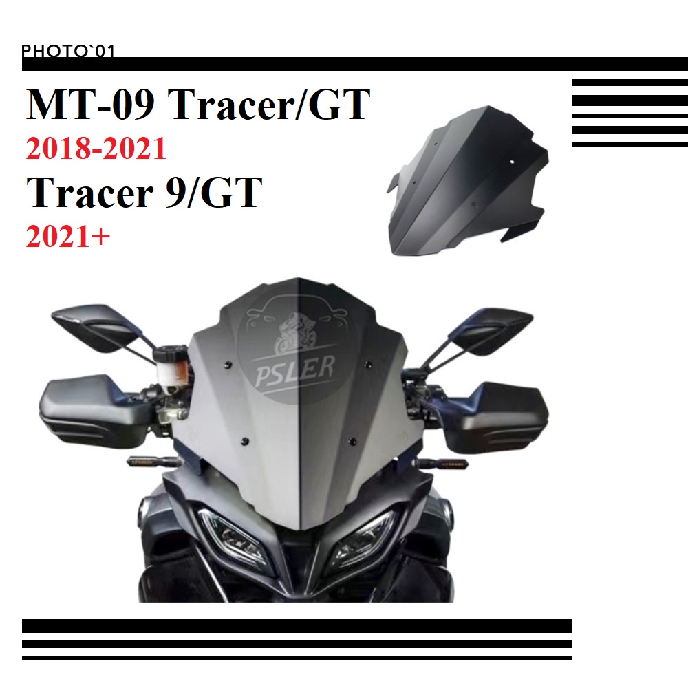 PSLER For Yamaha MT09 MT 09 Tracer 9 GT Tracer 9GT Windshield Visor ...