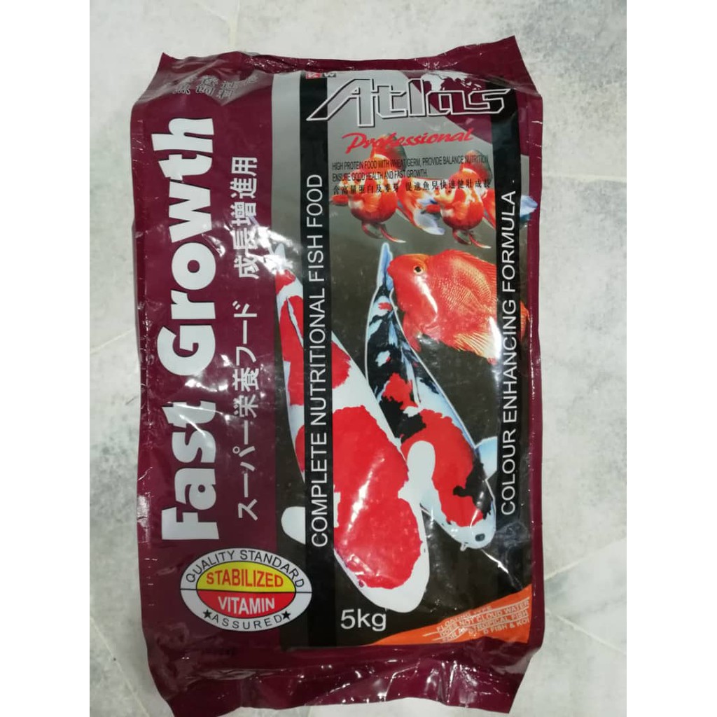 Atlas Fast Growth Floating Koi Feed Food [XL] (5kg) | Shopee Malaysia