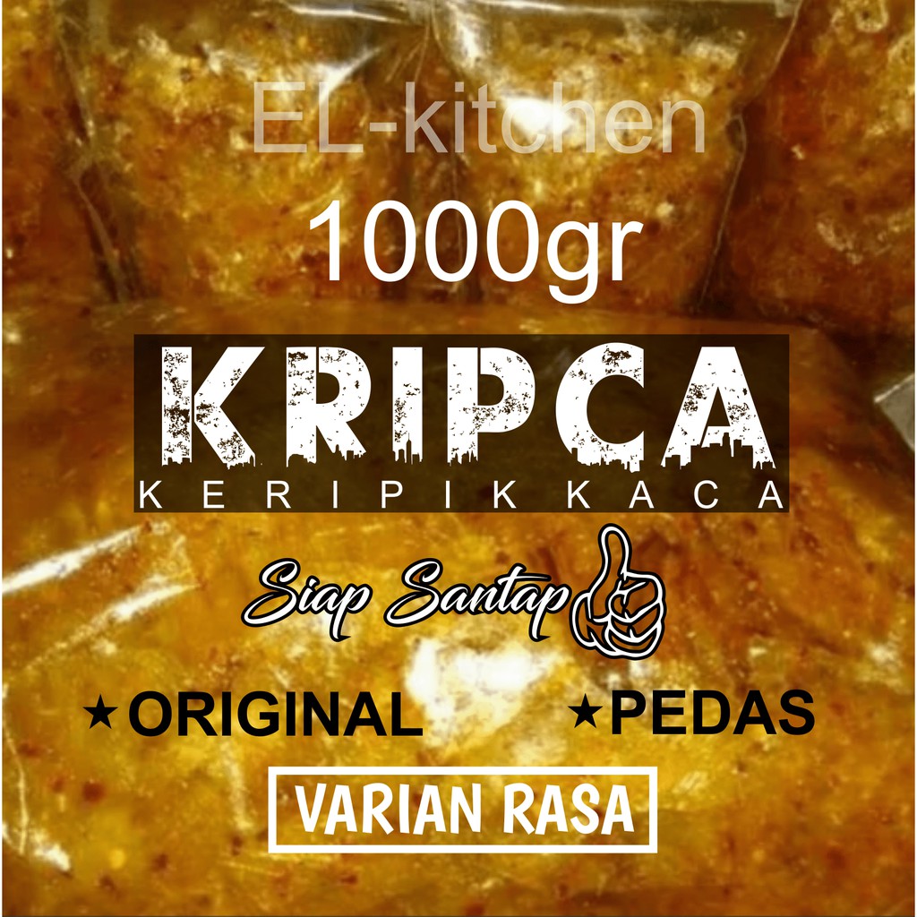 Original Spicy kripca Snack Glass Chips 1000gr | Shopee Malaysia