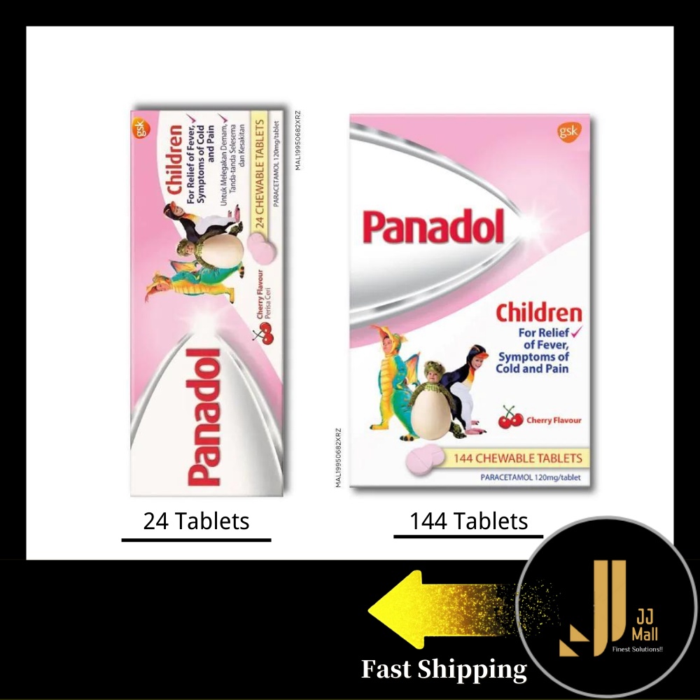 🔥Ready Stock🔥GSK Panadol for Children Chewable 24 Tablets / 144 Tablets ...