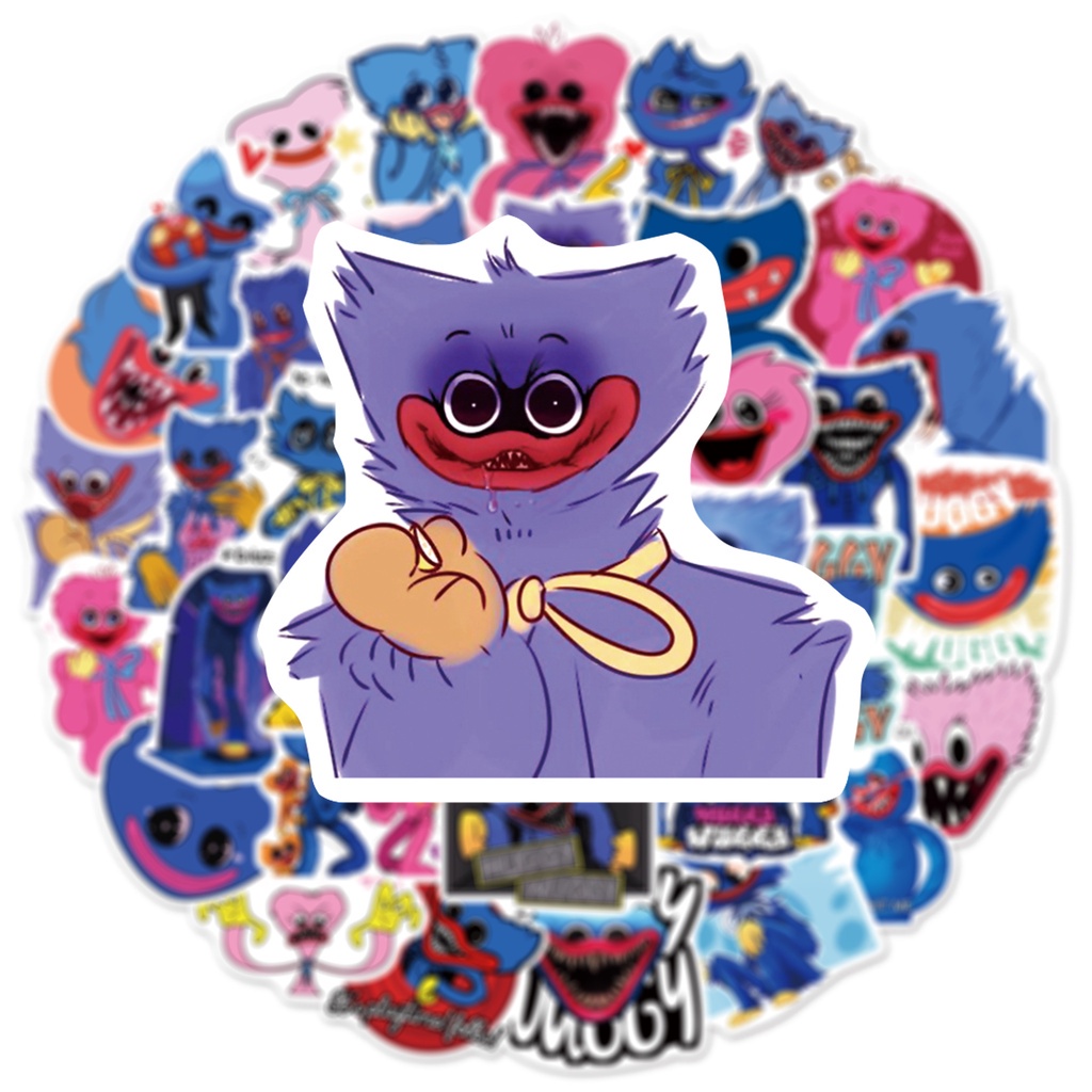 Poppy Playtime Stickers Huggy Wuggy Decoration Journal Planner Suitcase ...