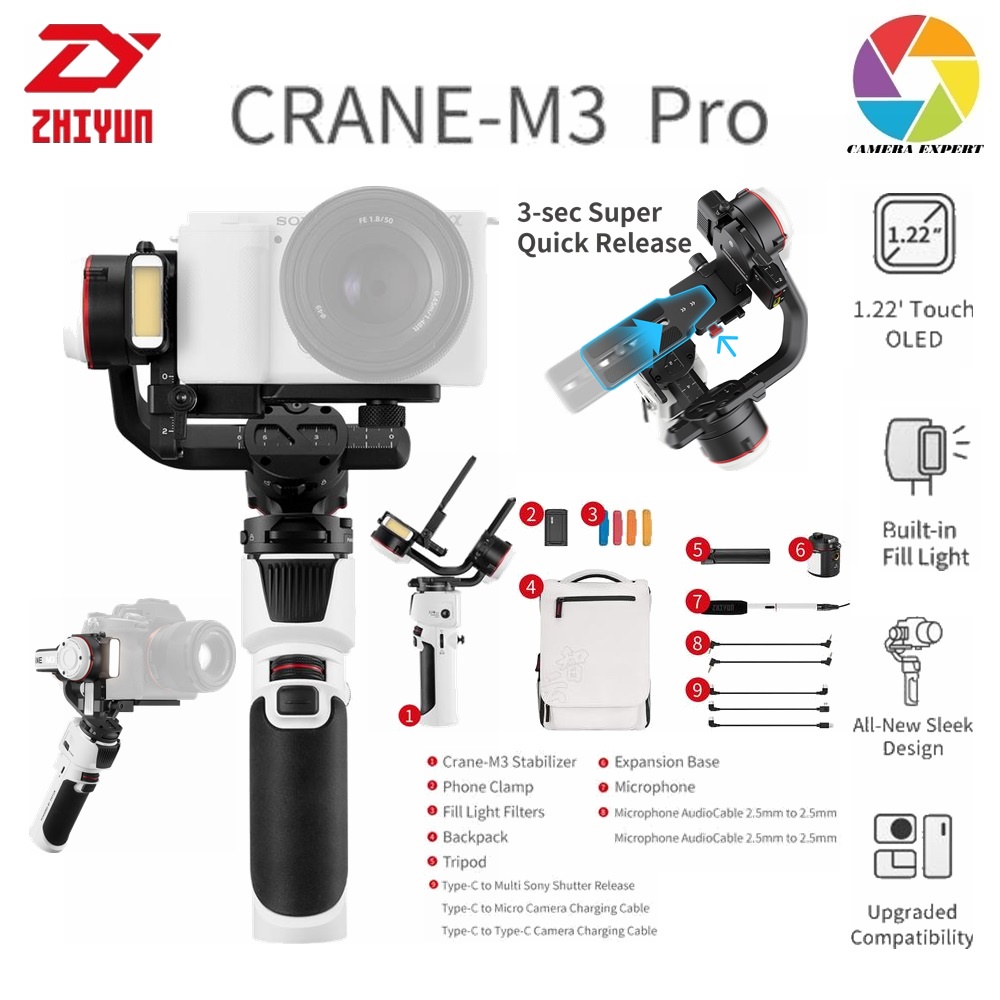 Zhiyun Crane M3 / Crane-M3 3-Axis Handheld Gimbal Stabilizer Smartphone ...