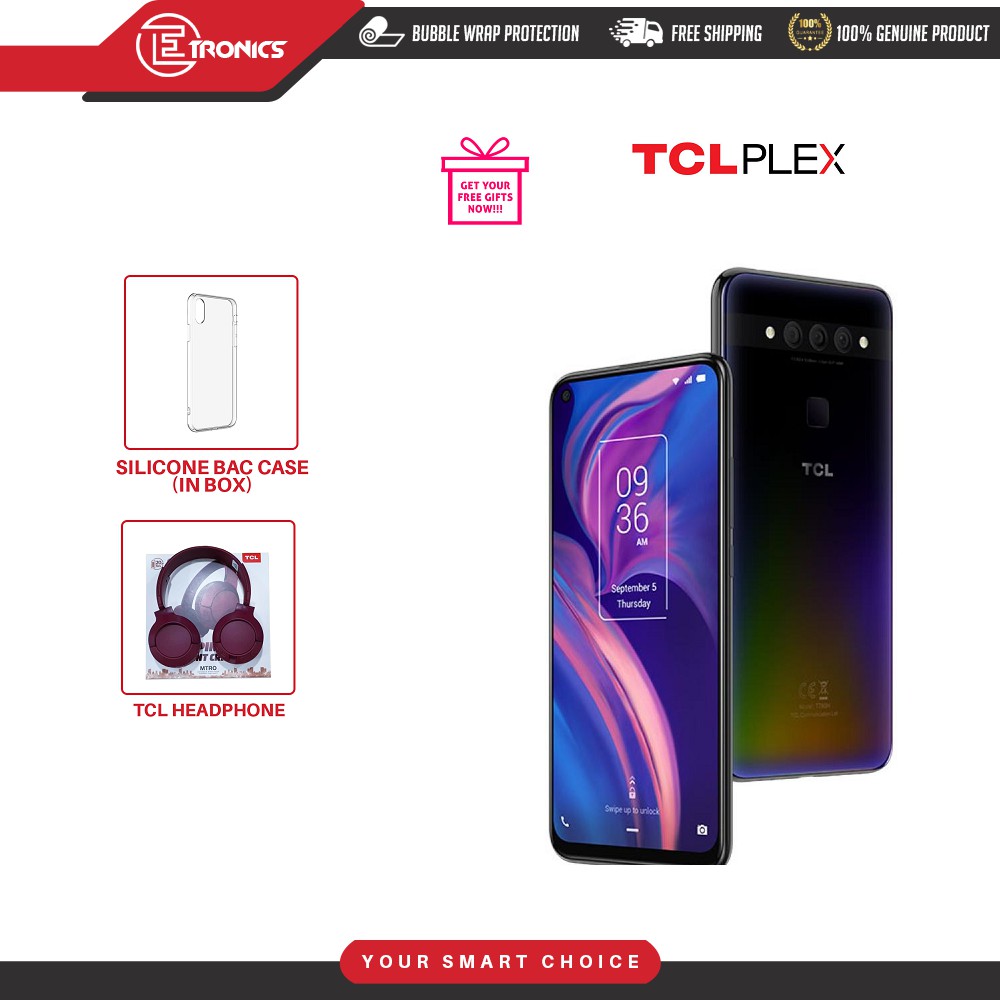 TCL Plex ( 6GB + 128GB ) Display Greatness - 1 Year Warranty by TCL Malaysia !!!!! | Shopee Malaysia