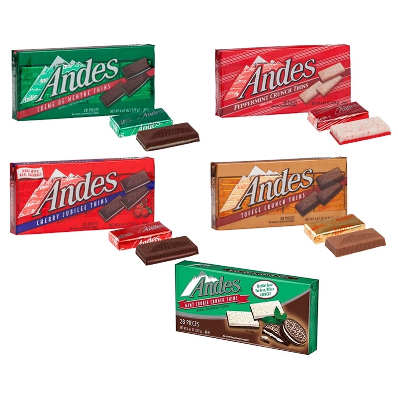Andes Mint Thins Assorted Flavor 132g (28 pieces) | Shopee Malaysia