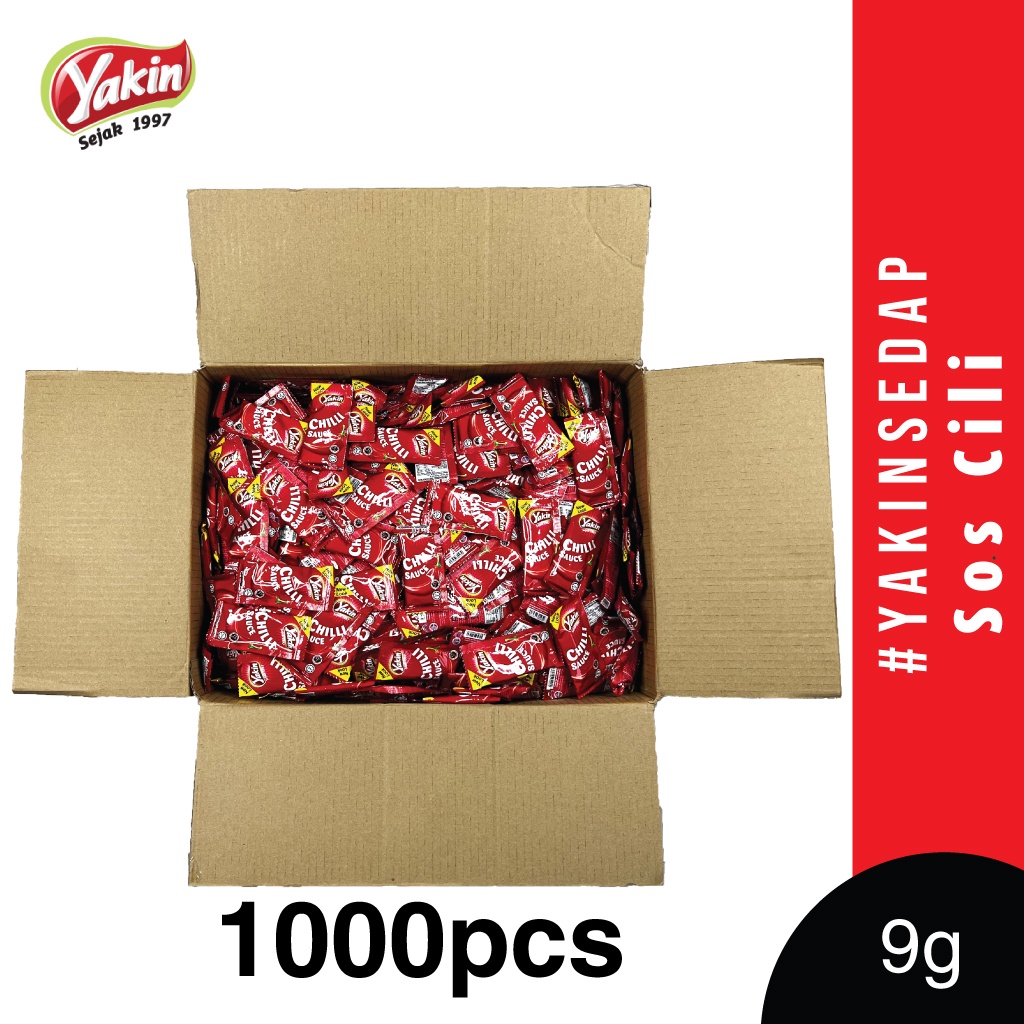 Yakin Sedap Chili Sauce Sachet (150 Pcs/1000 Pcs x 9g) | Shopee Malaysia
