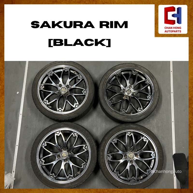 SAKURA Rim 17” [Black][Original from Japan 🇯🇵][Used] | Shopee Malaysia