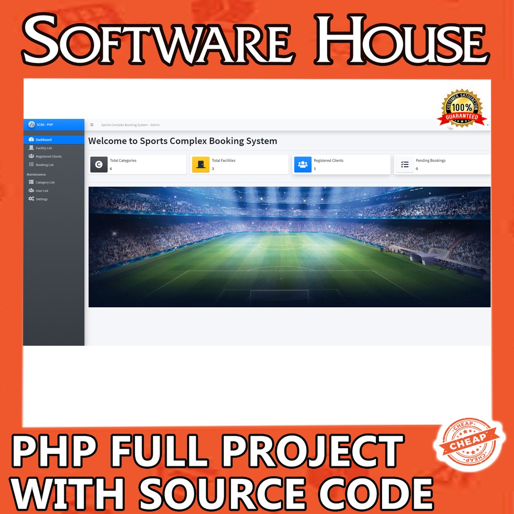 Sports Complex Booking System Full PHP Project with Source Code ...