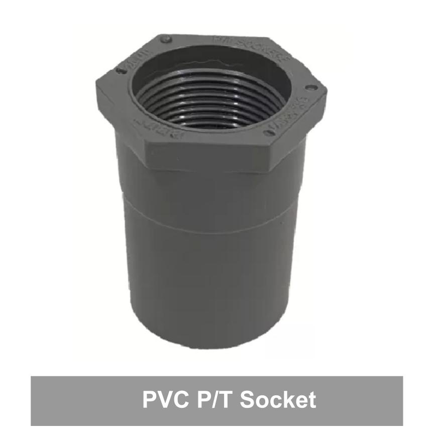 BBB EXACT PVC Pipe Fitting Paip PVC Connector Socket Elbow Tee PT Socket PT Elbow Valve Socket ...
