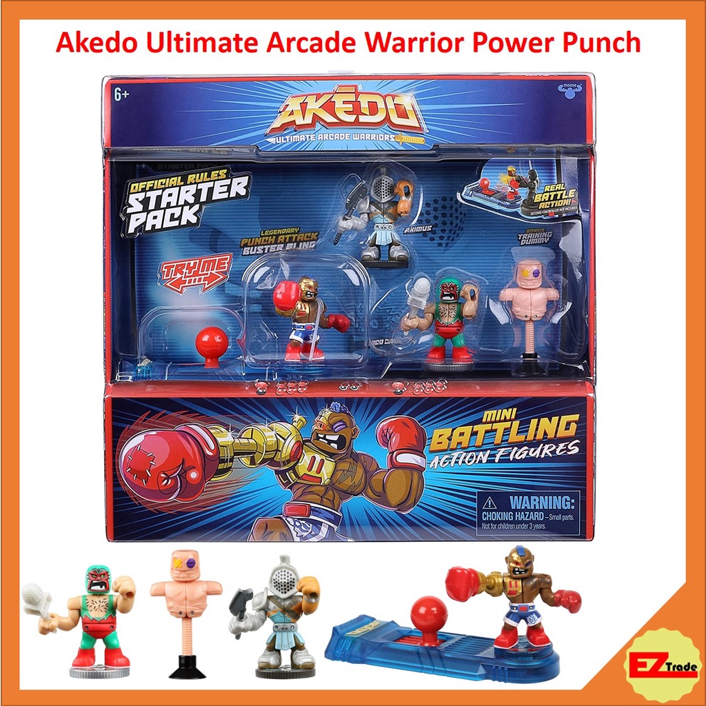 Moose Akedo Ultimate Arcade Warriors Starter Pack - Legendary Power Punch Attack 14231 | Shopee ...