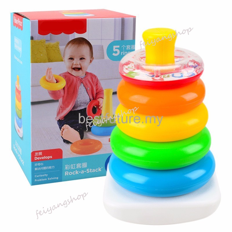 Fisher Price Rock-a-Stack Baby Early Education Toys | Shopee Malaysia