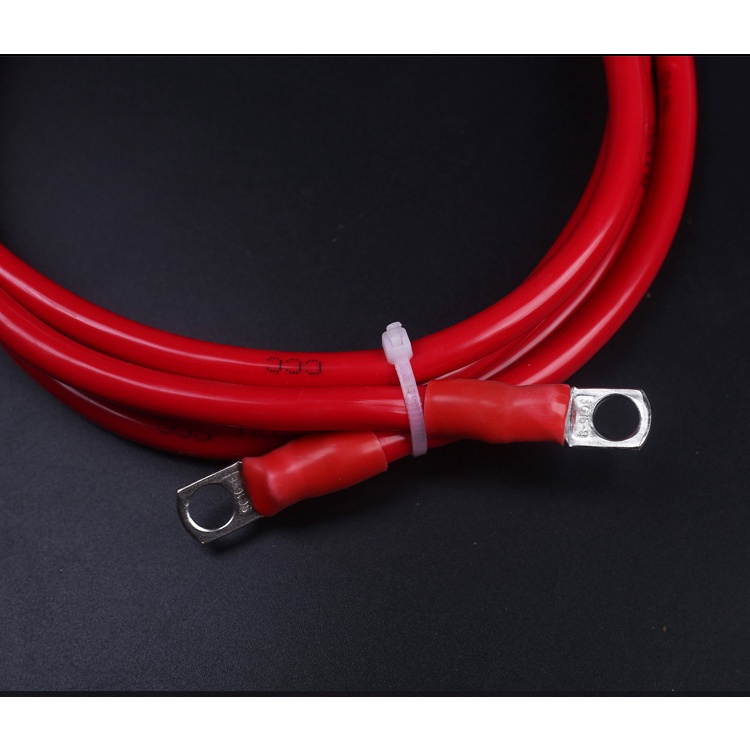 High Current 35mm2 50mm2 Battery Cable Silicone Wire 2AWG 1AWG M8 M10 ...