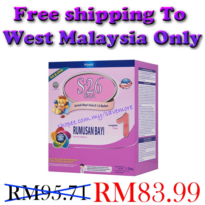 Wyeth S26 SMA step 1 (1.2kg) | Shopee Malaysia