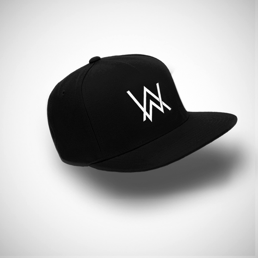 Dj Alan Walker SNAPBACK HAT Middle Logo White Premium | Shopee Malaysia