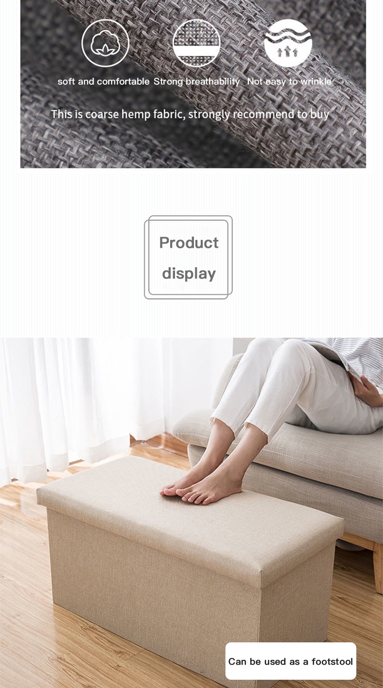 Storage stool Bedroom storage Storage Box Storage stool Folding storage ...