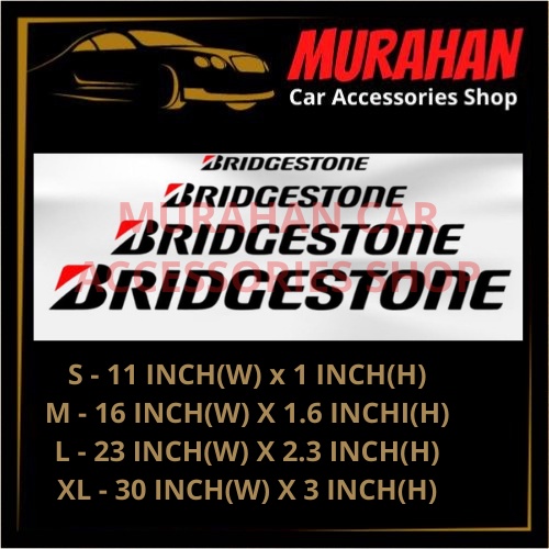 [READY STOCK] BRIDGESTONE CAR STICKER KERETA MYVI AXIA BEZZA SAGA ...