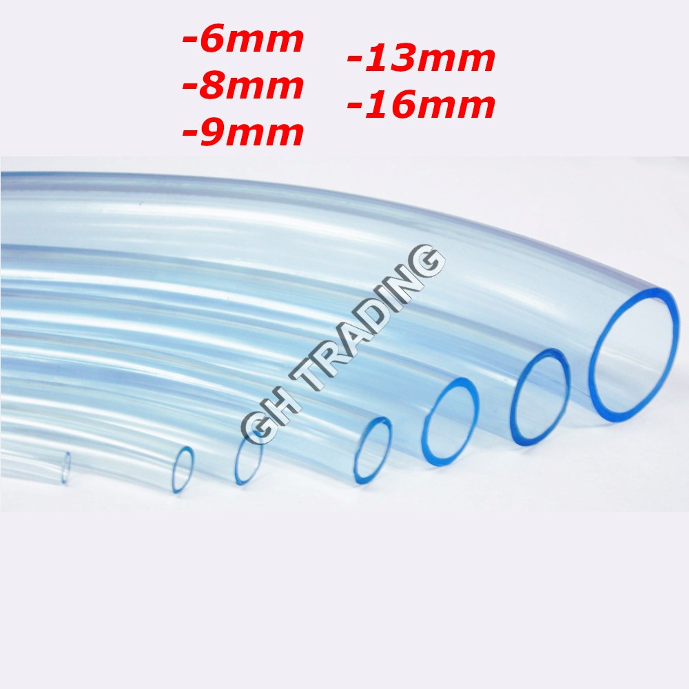PVC Clear Hose 6-16mmPVC Transparent Hose Pipe For Flood Banjir Cuci ...