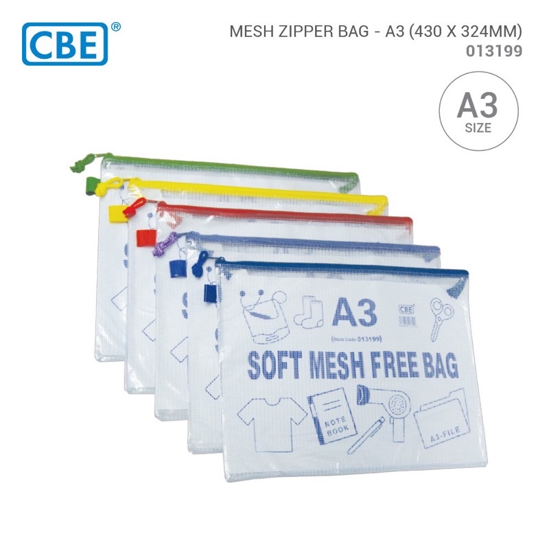 CBE SOFT MESH FREE BAG PLASTIC HOLDER WITH ZIP /Mesh Zipper Bag(B6/A5 ... CBE SOFT MESH FREE BAG PLASTIC HOLDER WITH ZIP /Mesh Zipper Bag(B6/A5 ...