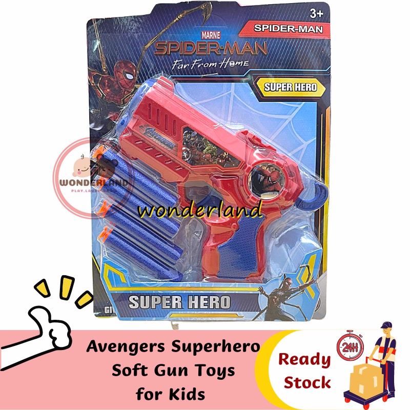 Superheros Avengers soft bullet gun Toys Foam Bullet gun Toys Blaster ...