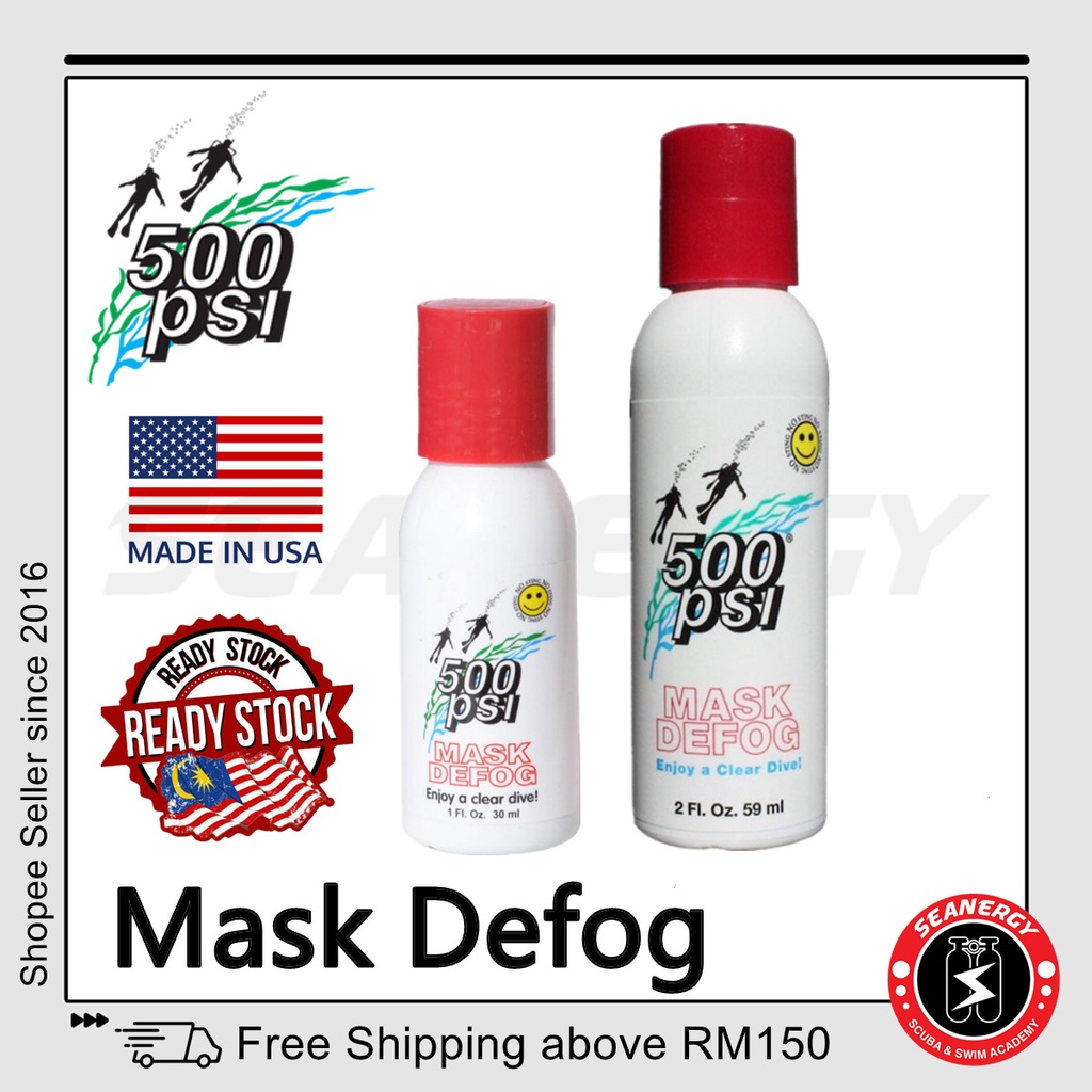 500PSI Defog Antifog for Scuba Diving Mask Snorkeling Mask Freedive ...