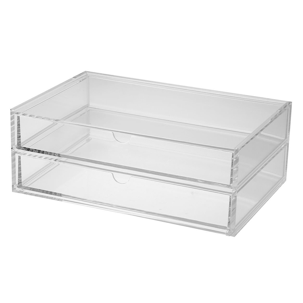 MUJI Stackable Acrylic Case 2 Drawers / L | Shopee Malaysia