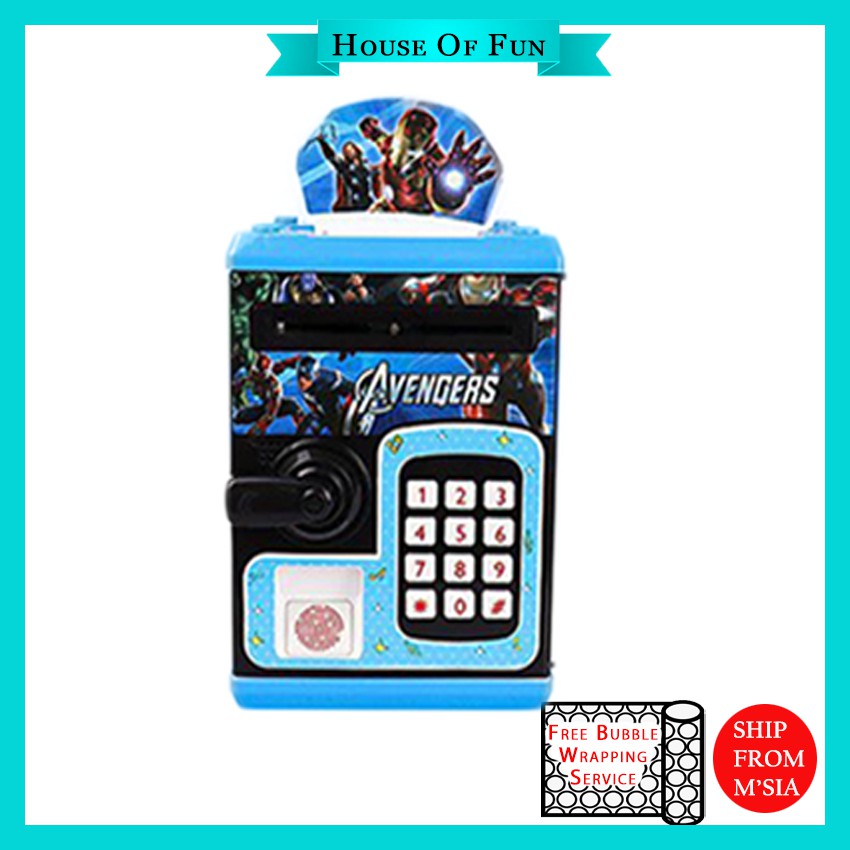 Tabung Kids Money Saving Box Piggy Bank Password Digital Money ...
