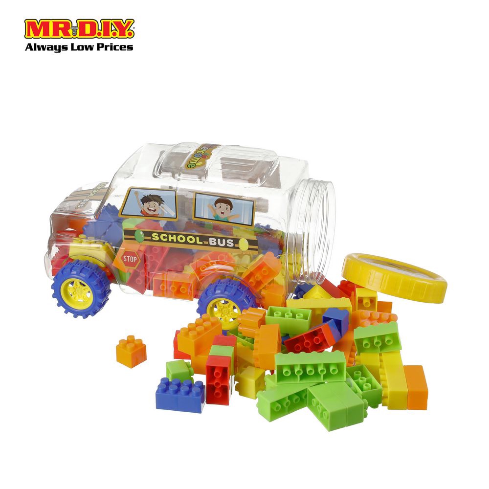 School Bus Diy Small Blocks | Shopee Malaysia
