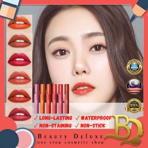 VIBELY 6 Color Lipsticks Matte Red Pink Lipmatte Lipsmatte Lip Matte ...