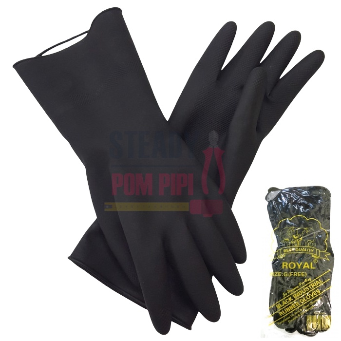 ELEPHANT BLACK INDUSTRIAL RUBBER GLOVE / SARUNG TANGAN GETAH HITAM ...