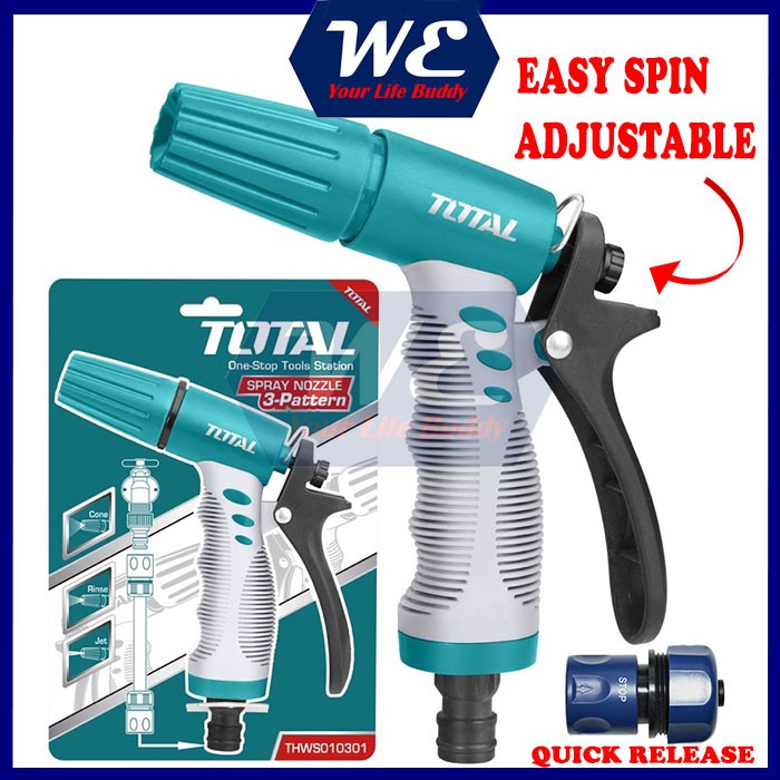 TOTAL 3-Pattern Plastic Spray Nozzle Pistol - THWS010301 塑料喷枪手枪 WATER ...