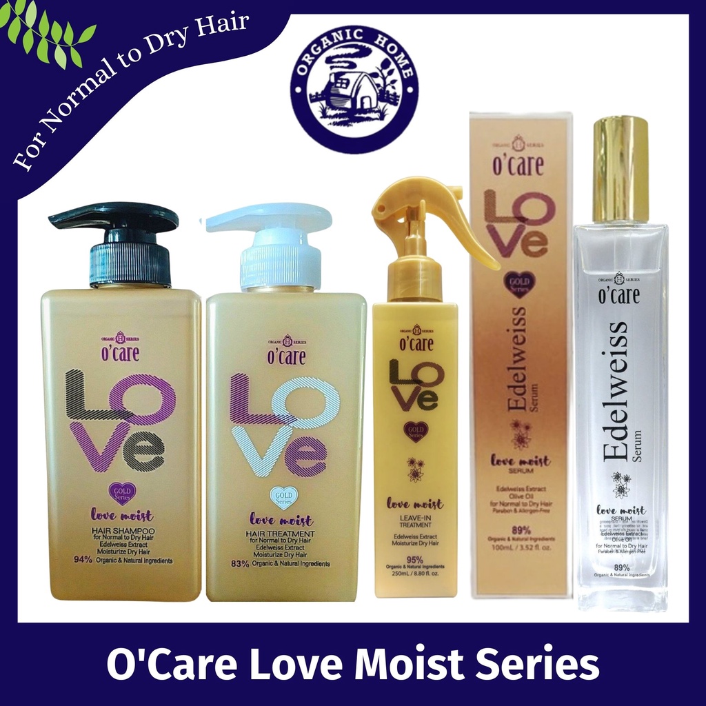 O'Care Love Moist Series 【Shampoo (500ml) / Treatment (500ml) / Leave ...