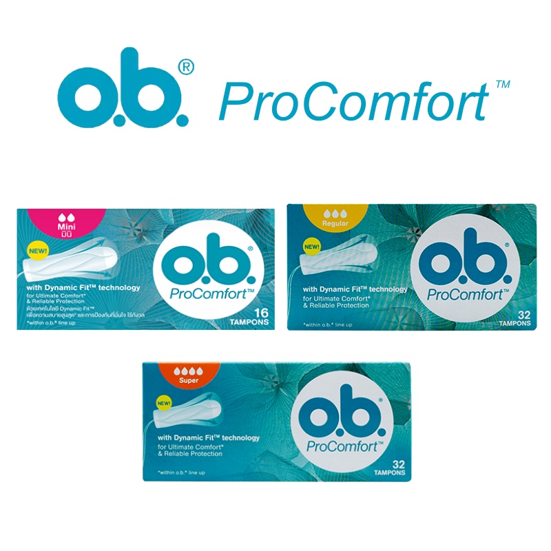 O.B. Pro Comfort Tampons ( Regular 32'S / Super 32'S) | Shopee Malaysia