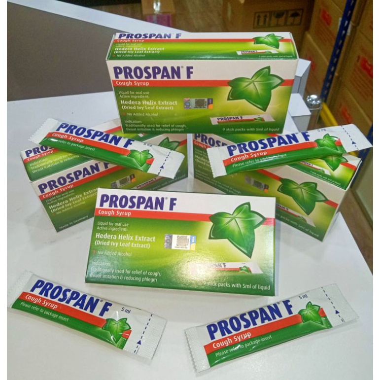 PROSPAN F COUGH SYRUP (9 stick packs with 5ml of liquid) | Shopee Malaysia