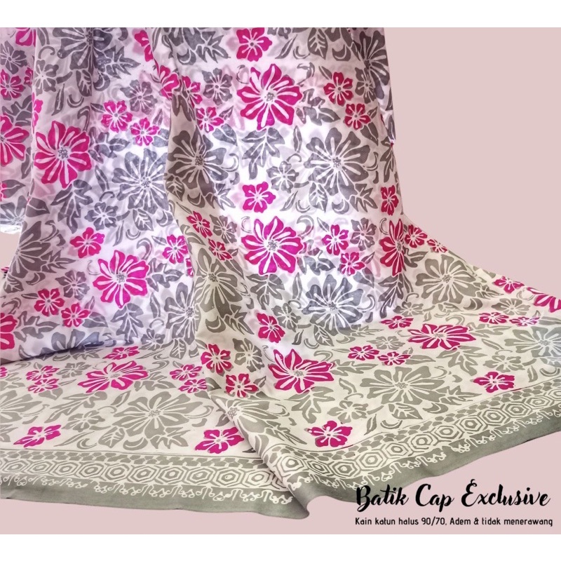 UNGU Original Stamped batik Cloth Ready Pekalongan Handmade Office ...