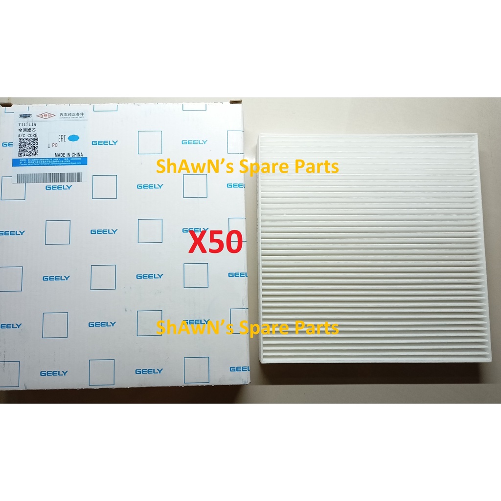 ORIGINAL Air Cond Cabin Filter Proton X50 / X70 ( GEELY ) Penapis Air ...