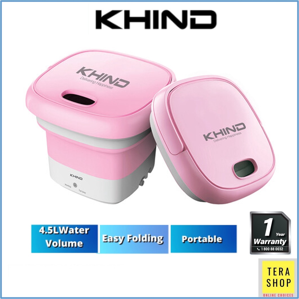 Khind WM08F 0.2KG Foldable Washing Machine Mesin Basuh | Shopee Malaysia