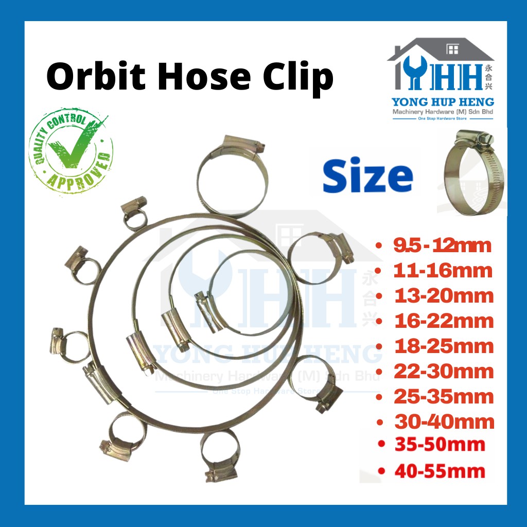 ORBIT 100% Original High Quality Hose Clip / Kunci Pipe / Hose Clamp ...