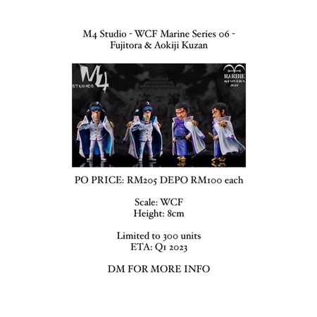 M4 Studio - WCF Marine Series 06 - Fujitora & Aokiji Kuzan | Shopee Malaysia