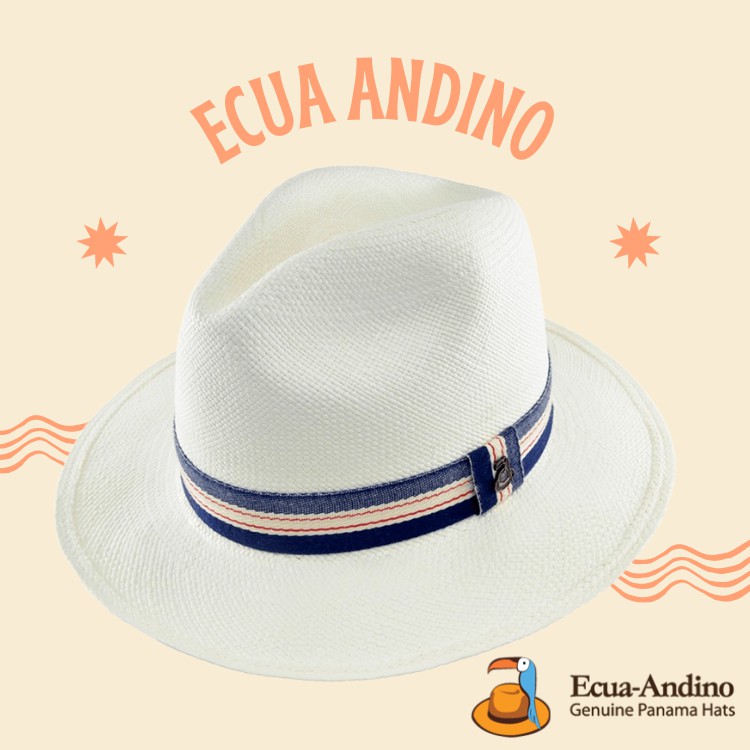 ECUA-ANDINO Classic White Panama Straw Beach Hat (Nato Band) | Shopee ...