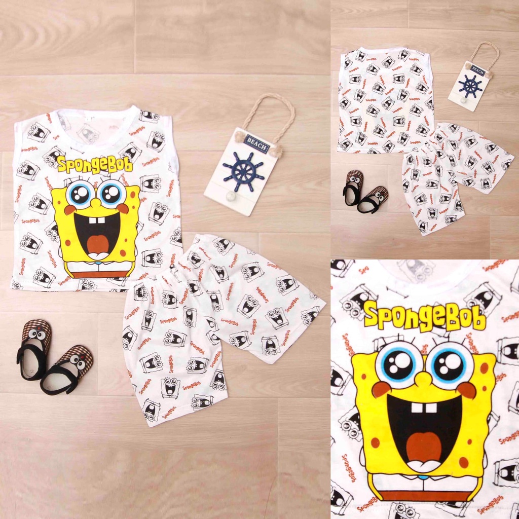Koboikids - SINGLET SET FOR BOYS AGED 1-3 YEARS ellonia SPONGEBOB ...
