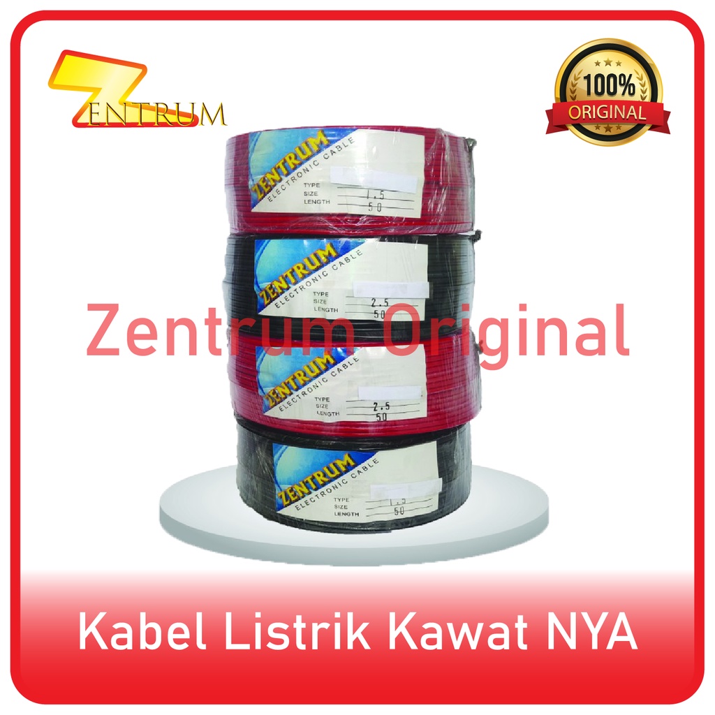 Nya Wire Electrical Cable 1x1.5 (50Yards = 40 Meters) | Shopee Malaysia