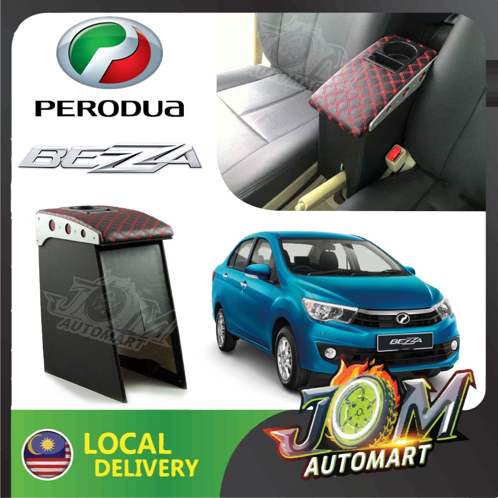 Perodua Bezza High Quality Korean Wine Armrest Console Box With Cup ...