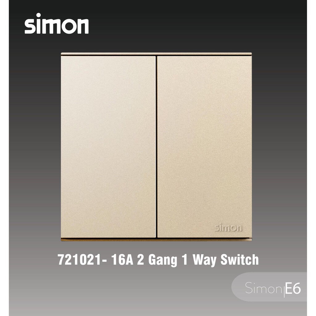 Simon E6 Series Switch / Switches & Socket Outlet FULL Champagne ...