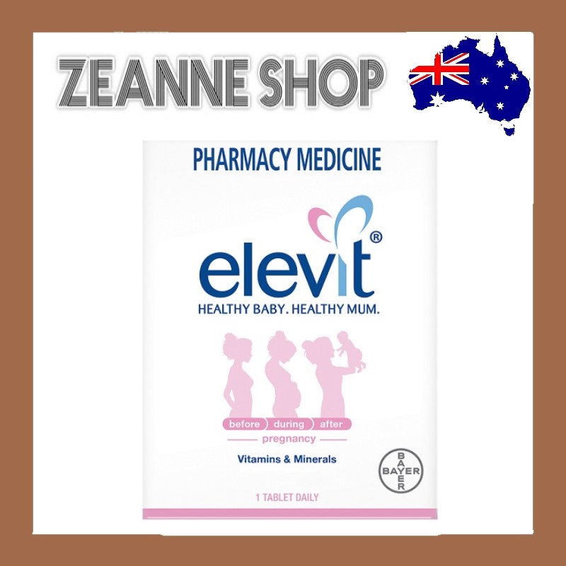 [Pre Order EXP 01/2026] Elevit Pregnancy Multivitamin Tablets (100 Pack ...