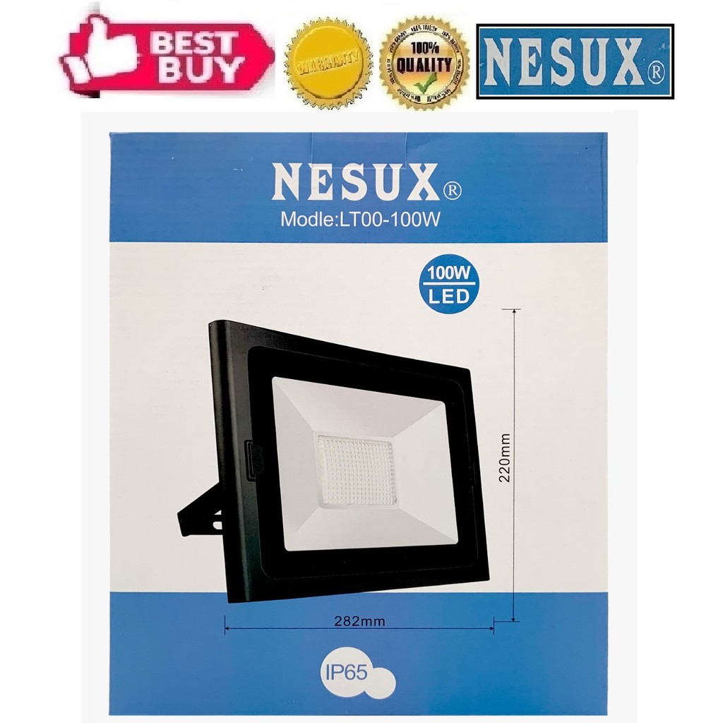 LED Flood Light/Spotlight (100W) (6500k Daylight) (NESUX) | Shopee Malaysia